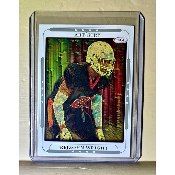 Sage | Other | Rejzohn Wright 223 Sage Nfl Artistry Football 08 Card ...